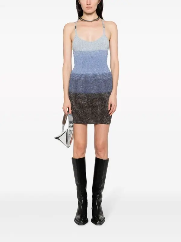 Gcds Striped Degradé Minidress