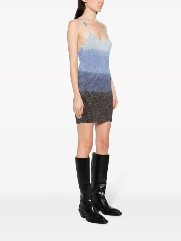Gcds Striped Degradé Minidress