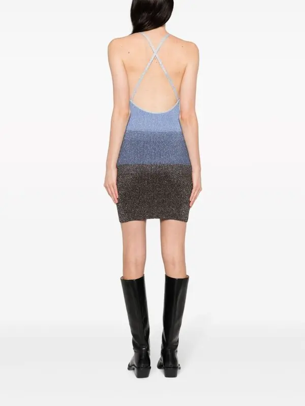 Gcds Striped Degradé Minidress