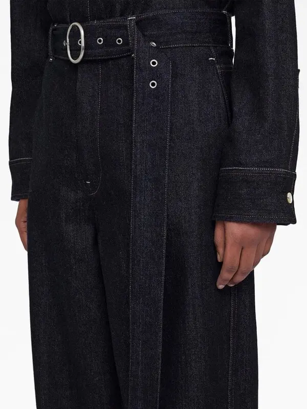 JIL SANDER Belted Wide-leg Jeans