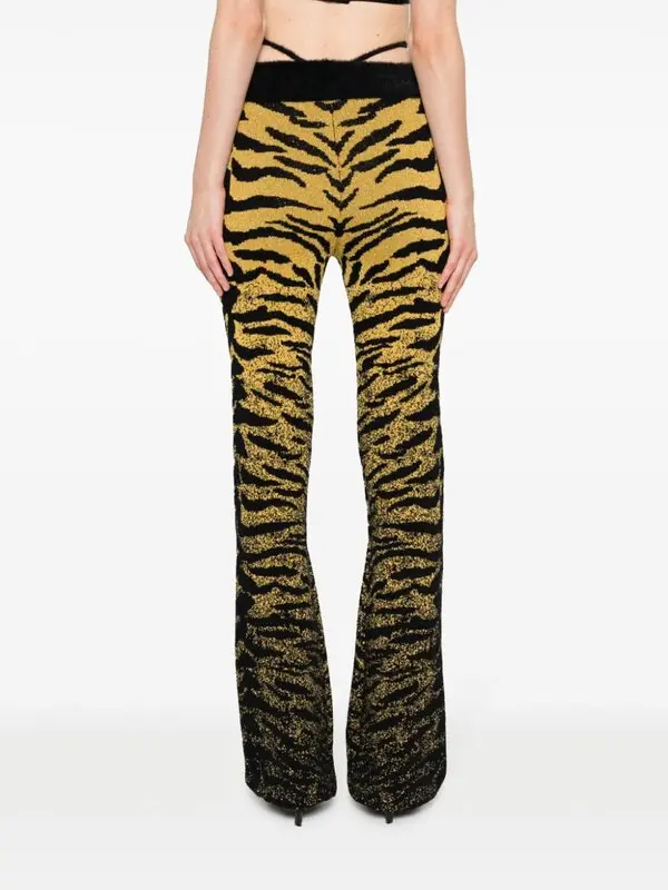 Gcds Zebra Jacquard Flared Trousers