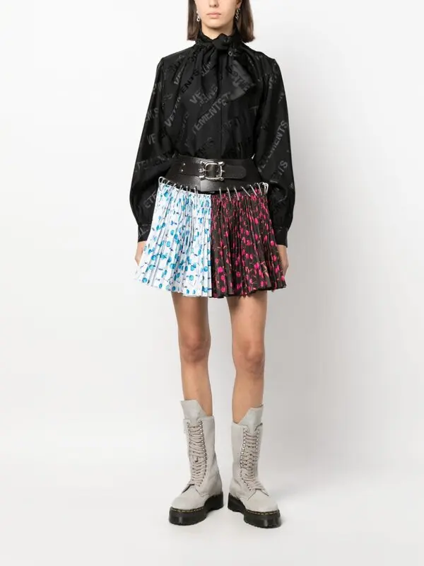 Vetements Logo-jacquard Button-up Shirt