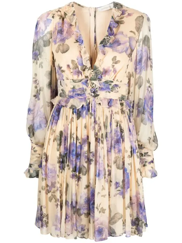 Zimmermann Lyrical Floral-print Minidress