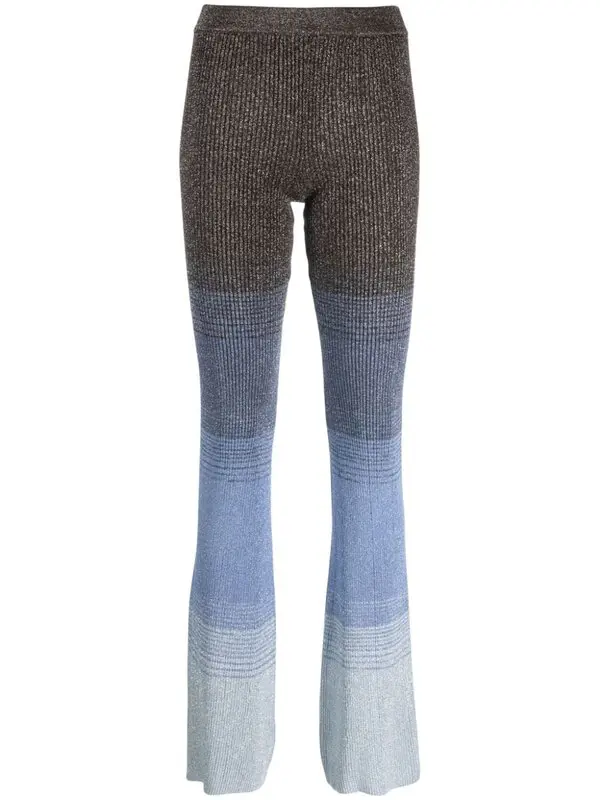Gcds Degradé Striped Knitted Trousers
