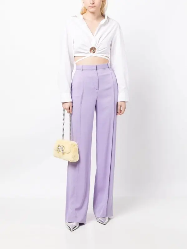 SELF-PORTRAIT Fluffy Bow Shoulder Bag