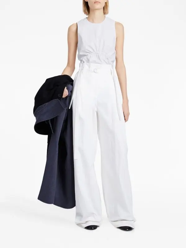 Proenza Schouler White Label Faux-leather Top