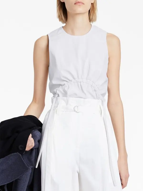 Proenza Schouler White Label Faux-leather Top