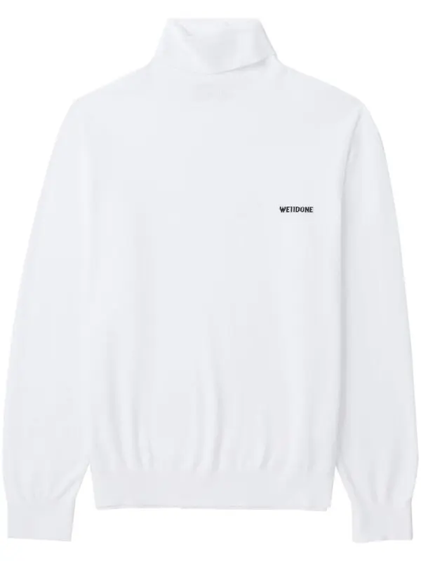We11Done Logo-embroidered Roll-neck Jumper