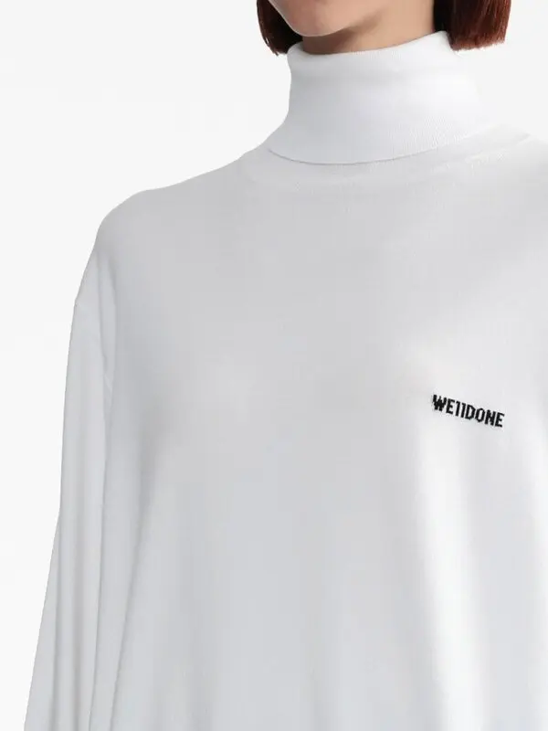 We11Done Logo-embroidered Roll-neck Jumper
