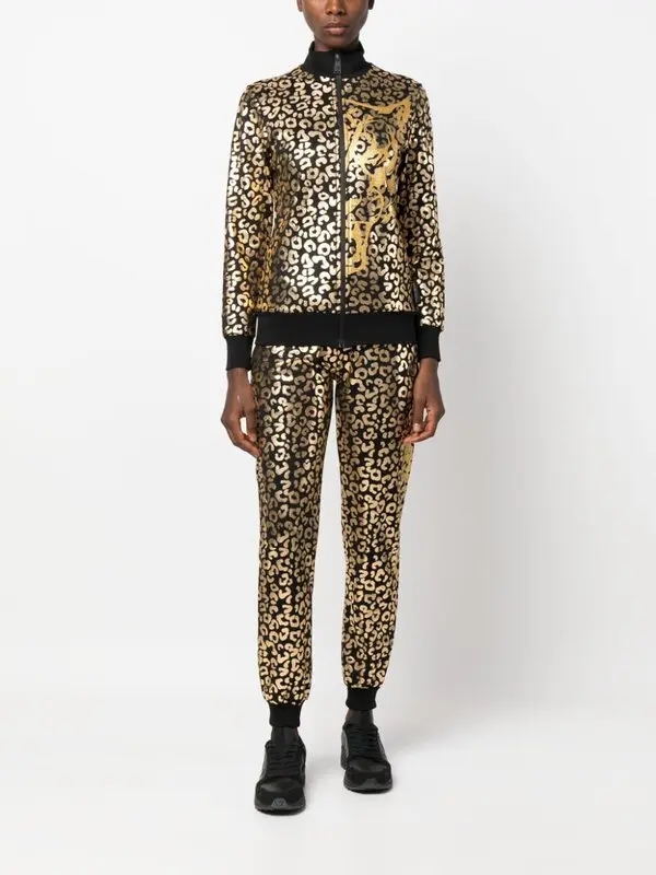PLEIN SPORT Leopard-print Tracksuit Set