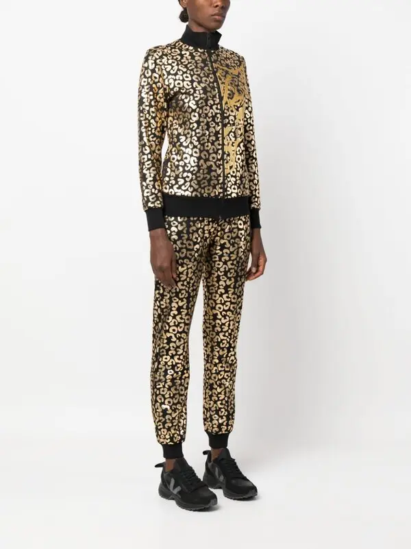PLEIN SPORT Leopard-print Tracksuit Set