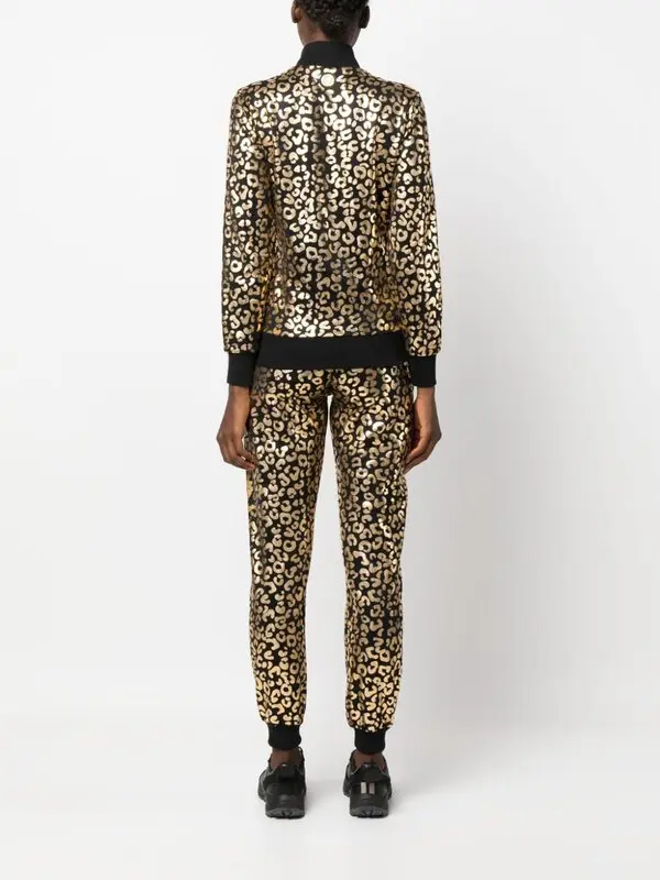 PLEIN SPORT Leopard-print Tracksuit Set