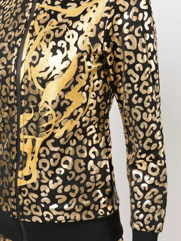 PLEIN SPORT Leopard-print Tracksuit Set