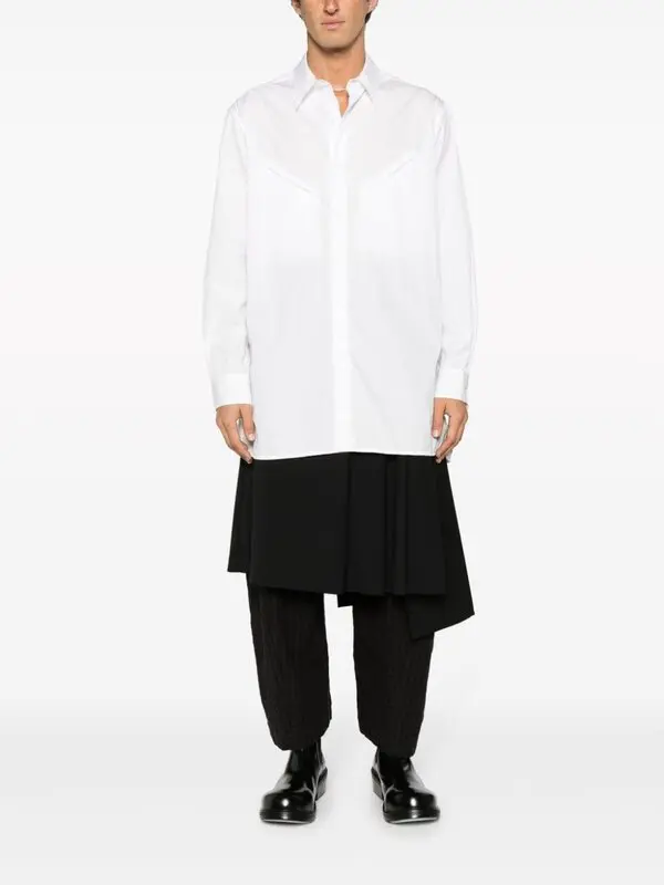 Yohji Yamamoto Panelled Cotton Shirt