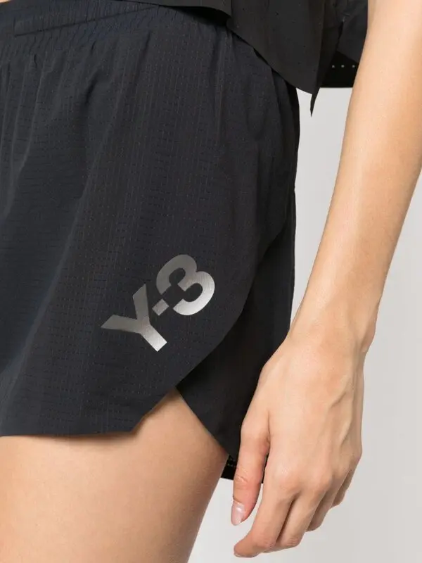 Y3 Logo-print Running Shorts