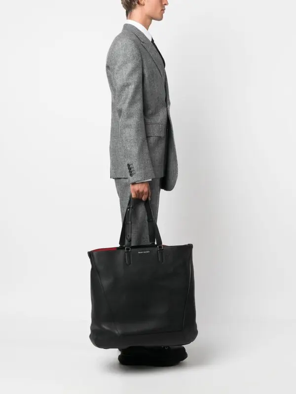 Alexander McQueen The Edge Leather Tote Bag