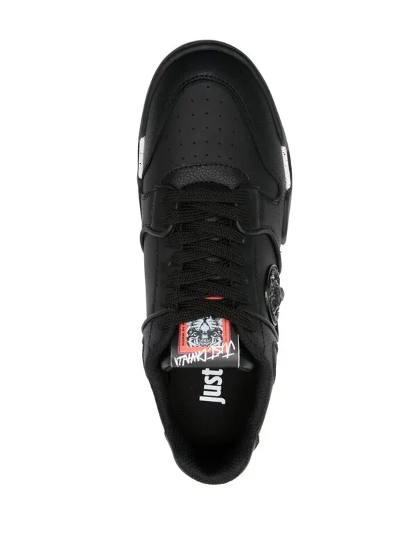 Just Cavalli Logo-patch Leather Sneakers