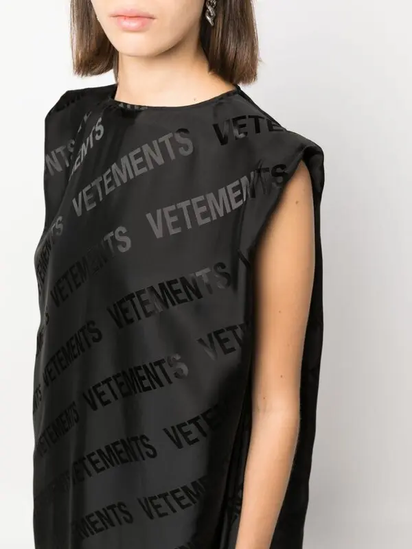 Vetements Logo-print Sleeveless Dress