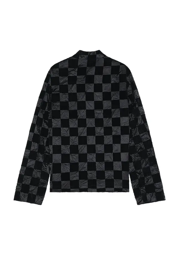 Comme Des Garçons Checkered Flock Jacket