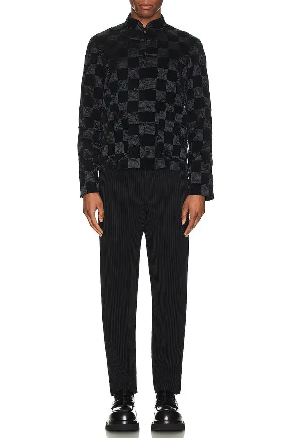 Comme Des Garçons Checkered Flock Jacket