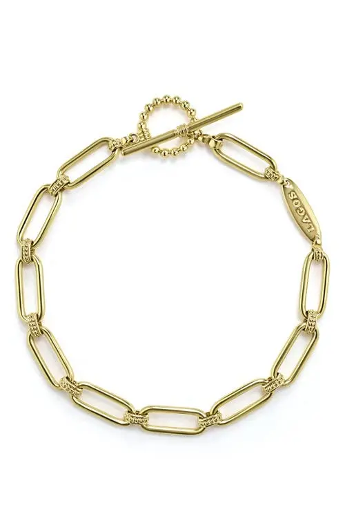 Lagos Signature Caviar Link Bracelet - Gold