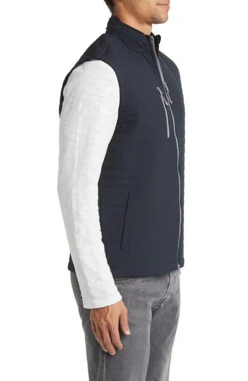 Johnnie-o Crosswind Quilted Performance Vest - Black