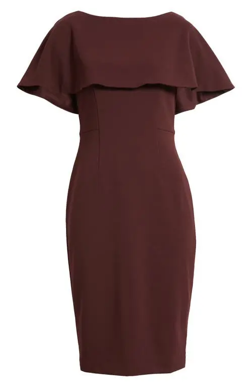 Eliza J Capelet Sheath Dress In Wine - 70% Off | Editorialist