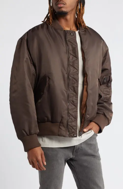 Topman Ma-1 Reversible Bomber Jacket In Brown - 50% Off | Editorialist