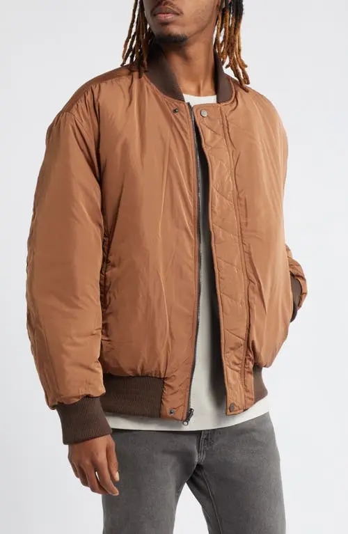 Topman Ma-1 Reversible Bomber Jacket In Brown 50% Off Editorialist