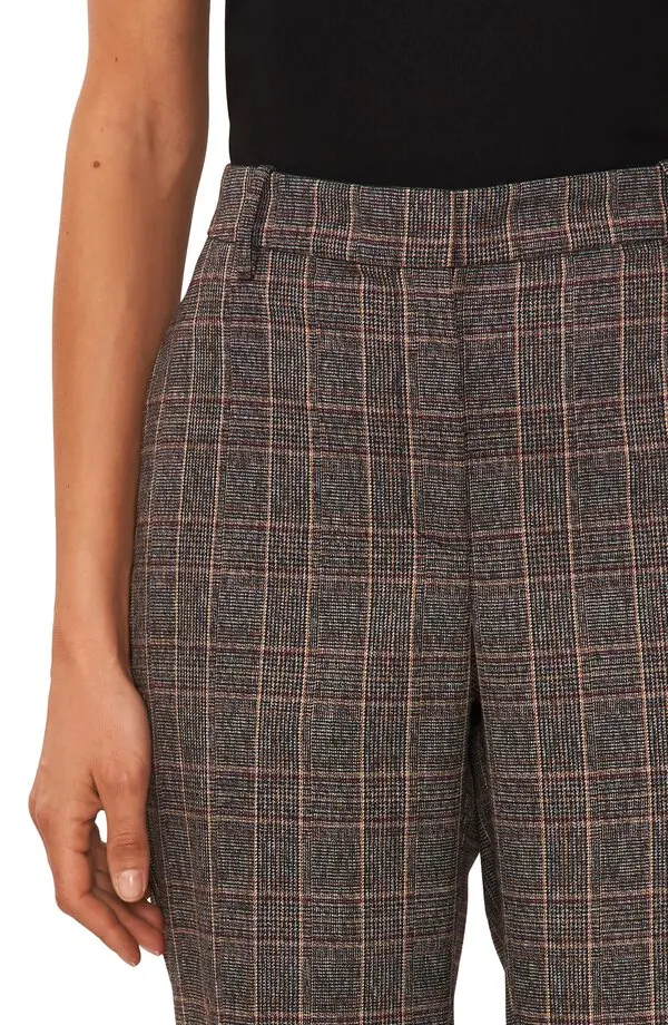 Halogen Plaid High Waist Trousers
