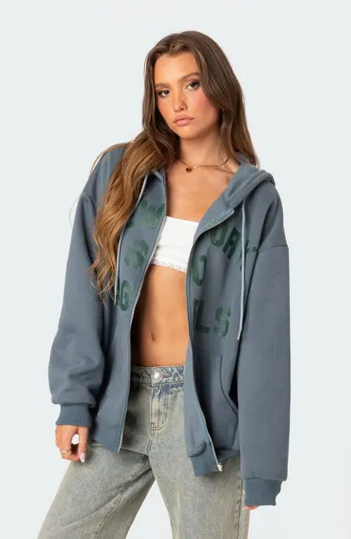 EDIKTED New York Angels Oversized Hoodie