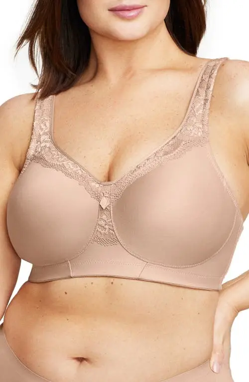 GLAMORISE Full Figure Magiclift Wireless Bra - Cafe