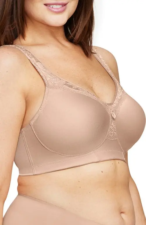 GLAMORISE Full Figure Magiclift Wireless Bra - Cafe
