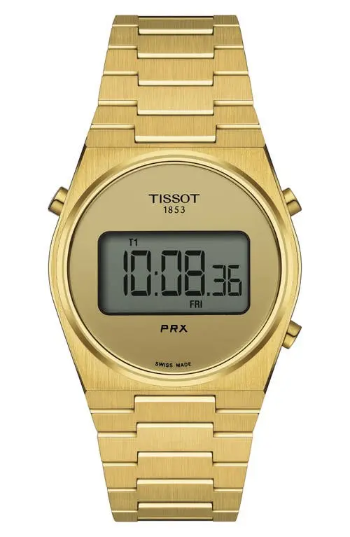 TISSOT Prx Digital Bracelet Watch - Gold