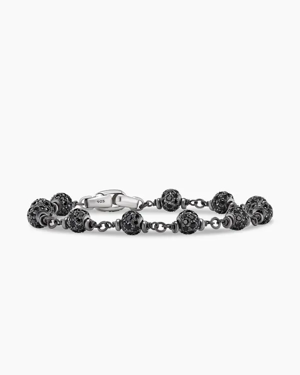 David Yurman Spiritual Beads Bracelet With Diamonds And Tiger's Eye - Black Diamond