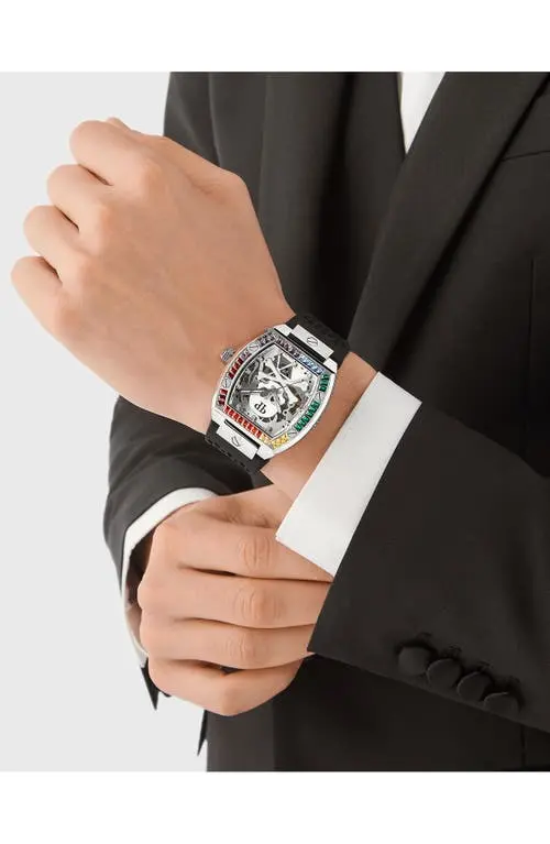 Philipp Plein The Skeleton Strap Watch - Steel