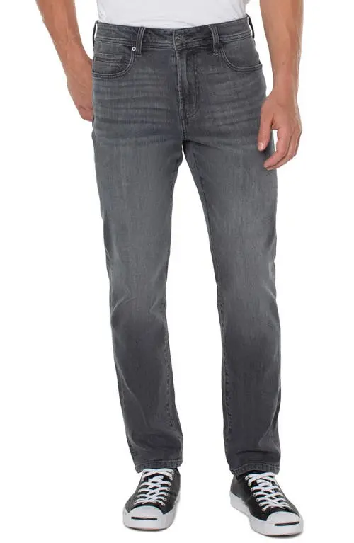 LIVERPOOL Kingston Slim Straight Leg Jeans - Greystone