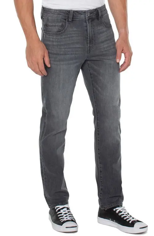 LIVERPOOL Kingston Slim Straight Leg Jeans - Greystone