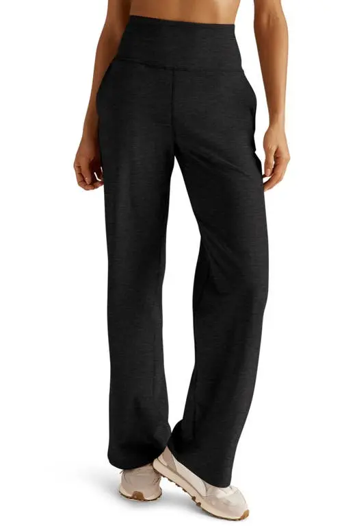 Beyond Yoga Space Dye Wide Leg Pants - Darkest Night