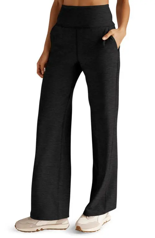 Beyond Yoga Space Dye Wide Leg Pants - Darkest Night