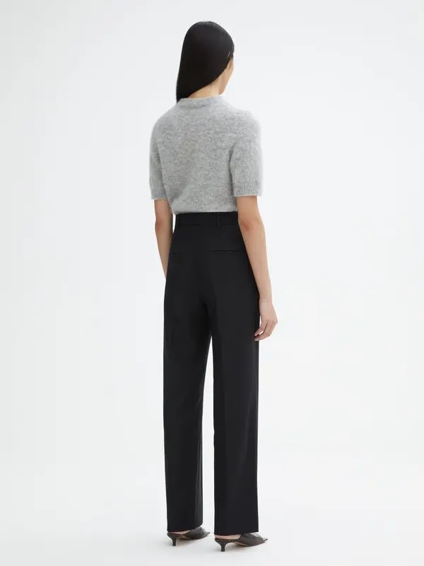 HOUSE OF DAGMAR High Waist Wool Blend Trousers