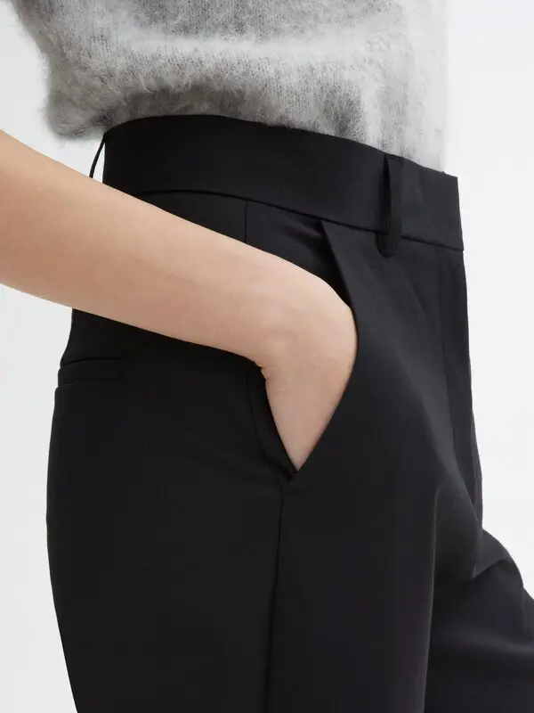 HOUSE OF DAGMAR High Waist Wool Blend Trousers