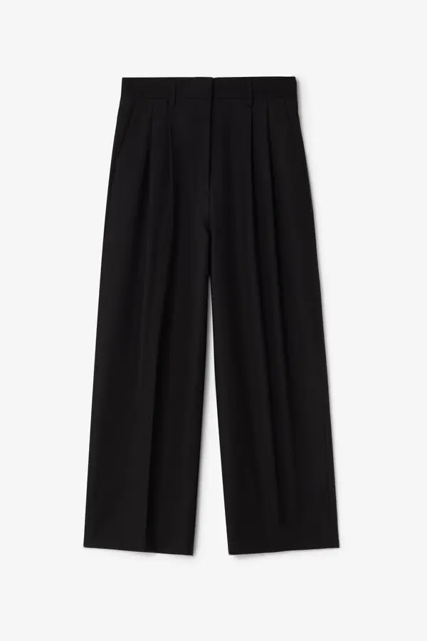 HOUSE OF DAGMAR Wide Cropped Suit Trousers