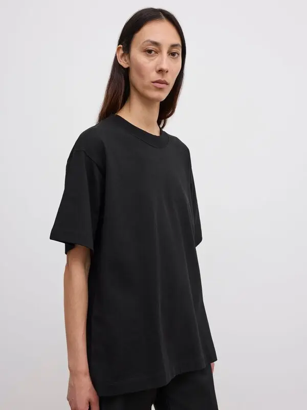 HOUSE OF DAGMAR Oversized Cotton Tee - Black