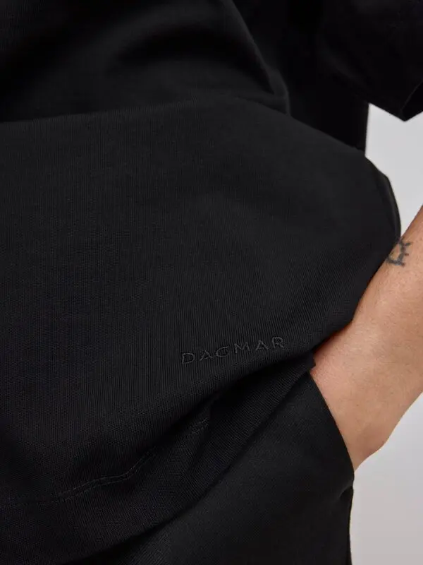 HOUSE OF DAGMAR Oversized Cotton Tee - Black