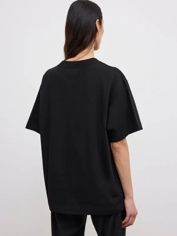 HOUSE OF DAGMAR Oversized Cotton Tee - Black