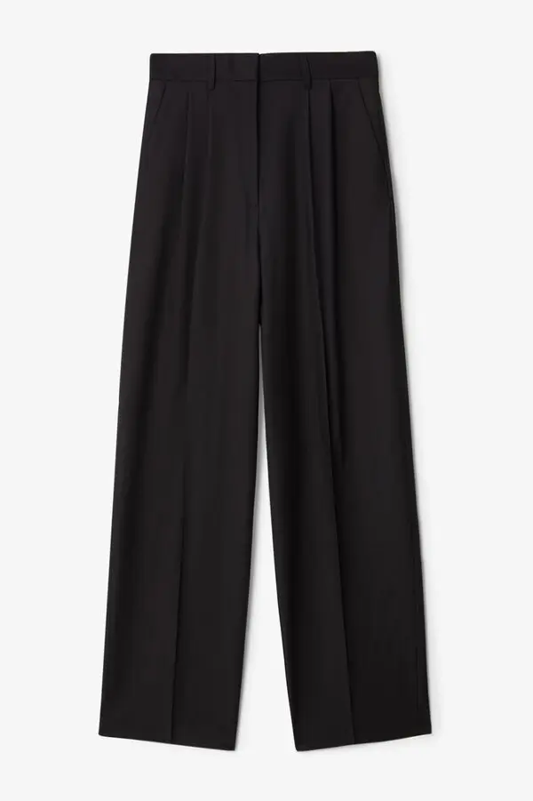 HOUSE OF DAGMAR Wide Suit Trousers - Black