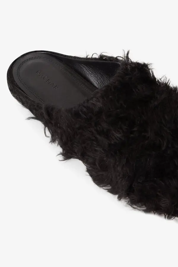 HOUSE OF DAGMAR Fur Mules