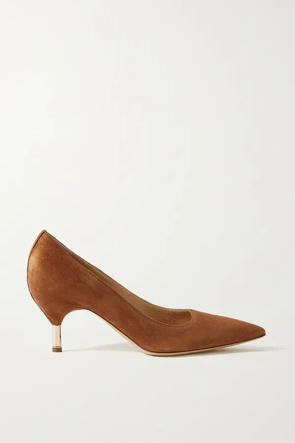 Gabriela Hearst Sofia Suede Pumps - Brown