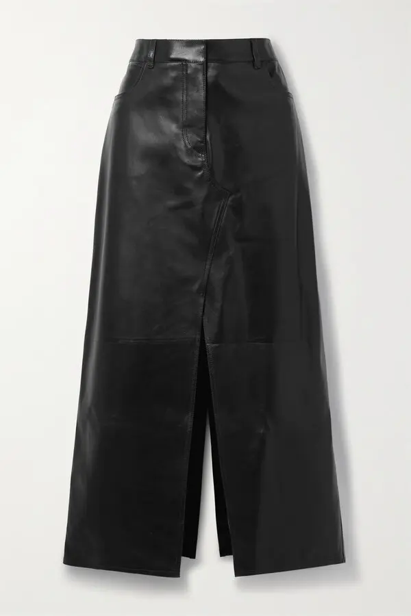 Givenchy Leather Maxi Skirt